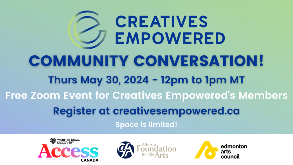 CE COMMUNITY CONVERSATION! – Creatives Empowered